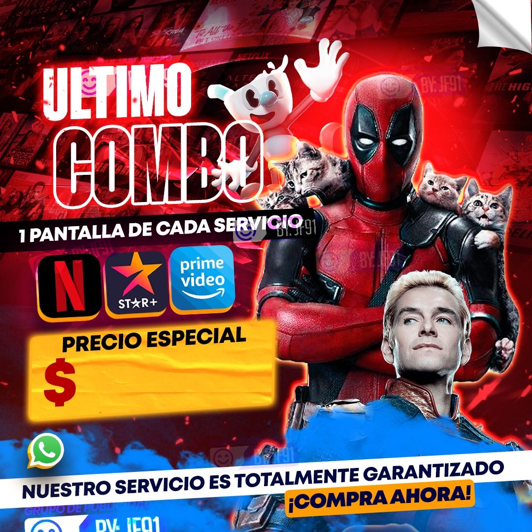 Combo netflix + star + prime video - Negos