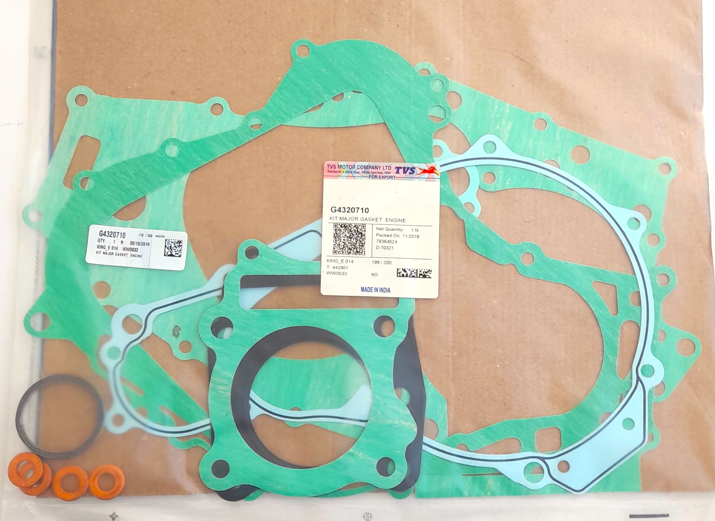 Kit Empaque Para TVS KING V2 Pasajeros - Negos